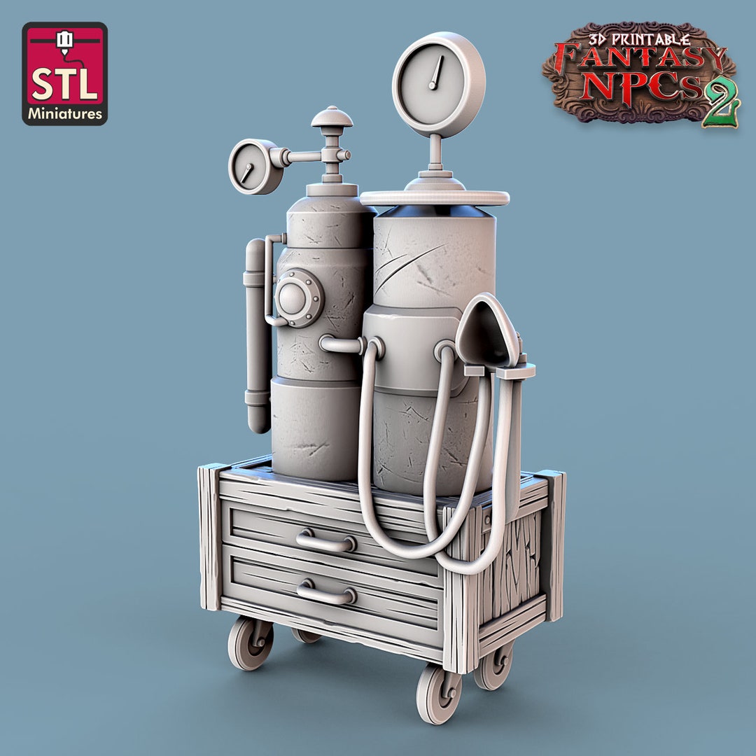 Dentist Gas Cart Dungeons and Dragons, Pathfinder, Tabletop Gaming 28mm ...
