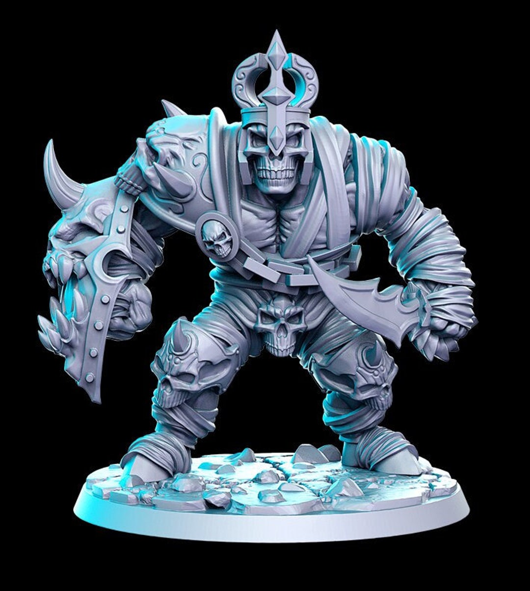 Mummified Ogre Undead Necro Warriors D&D Resin 32mm 28mm Miniature ...