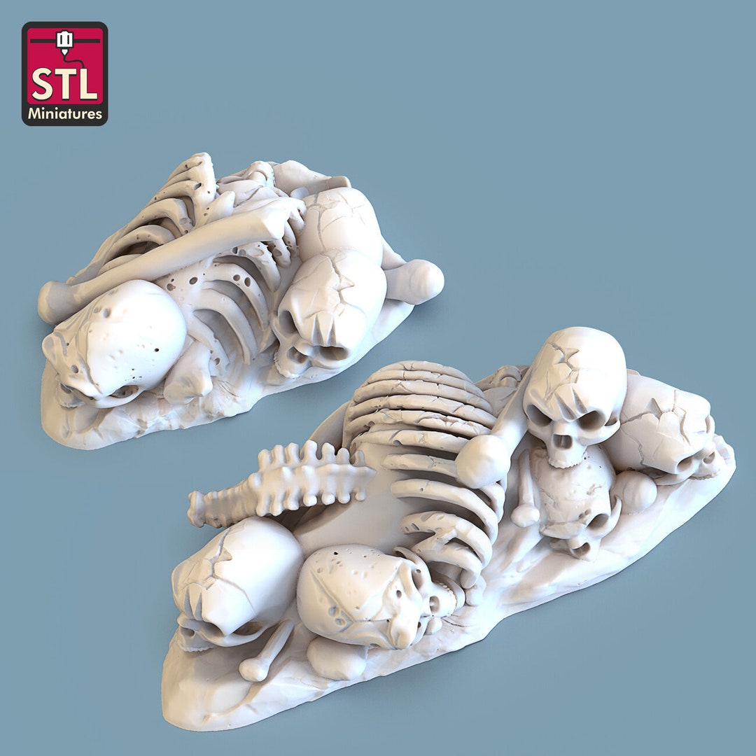 Fantasy Props Bone Piles Dungeons and Dragons, Pathfinder, Tabletop ...