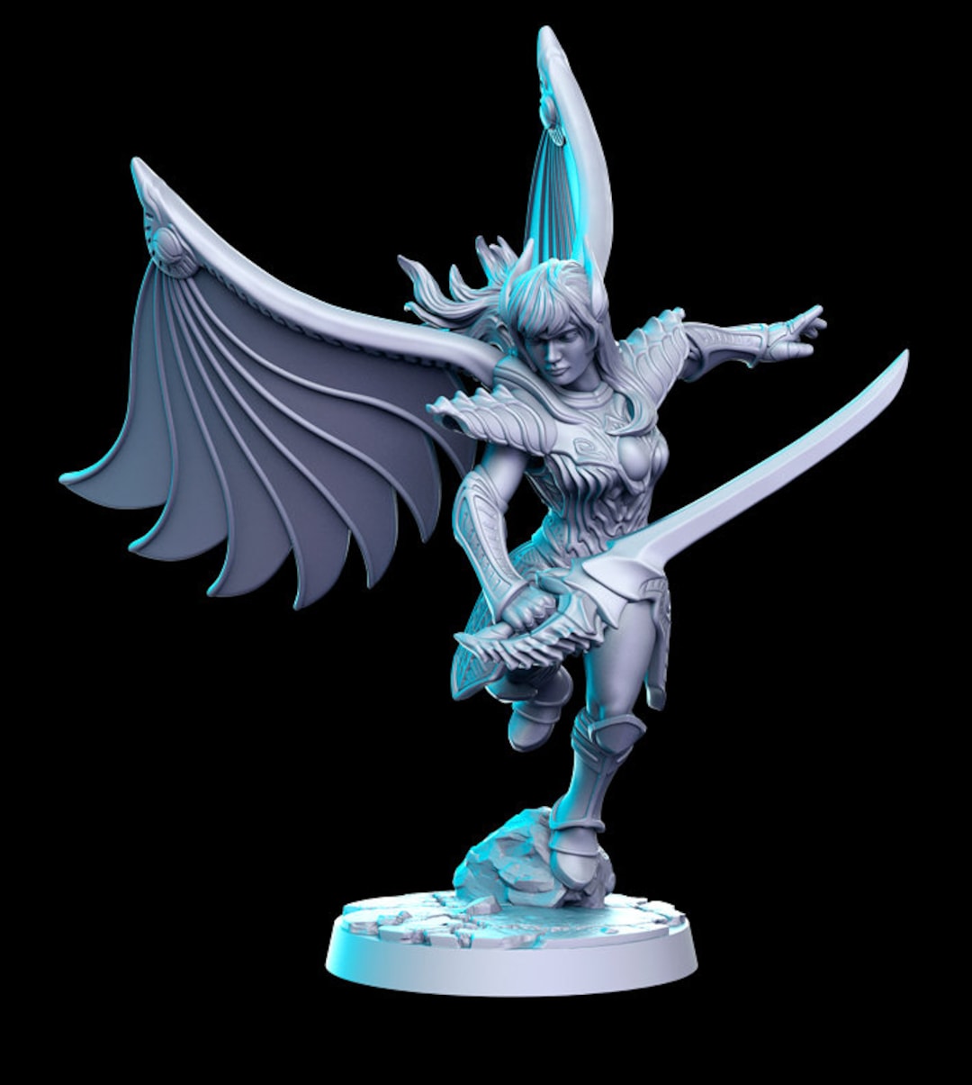 Rose Winged Legend | Fantasy Miniature | Dnd Miniature | RPG | Tabletop ...