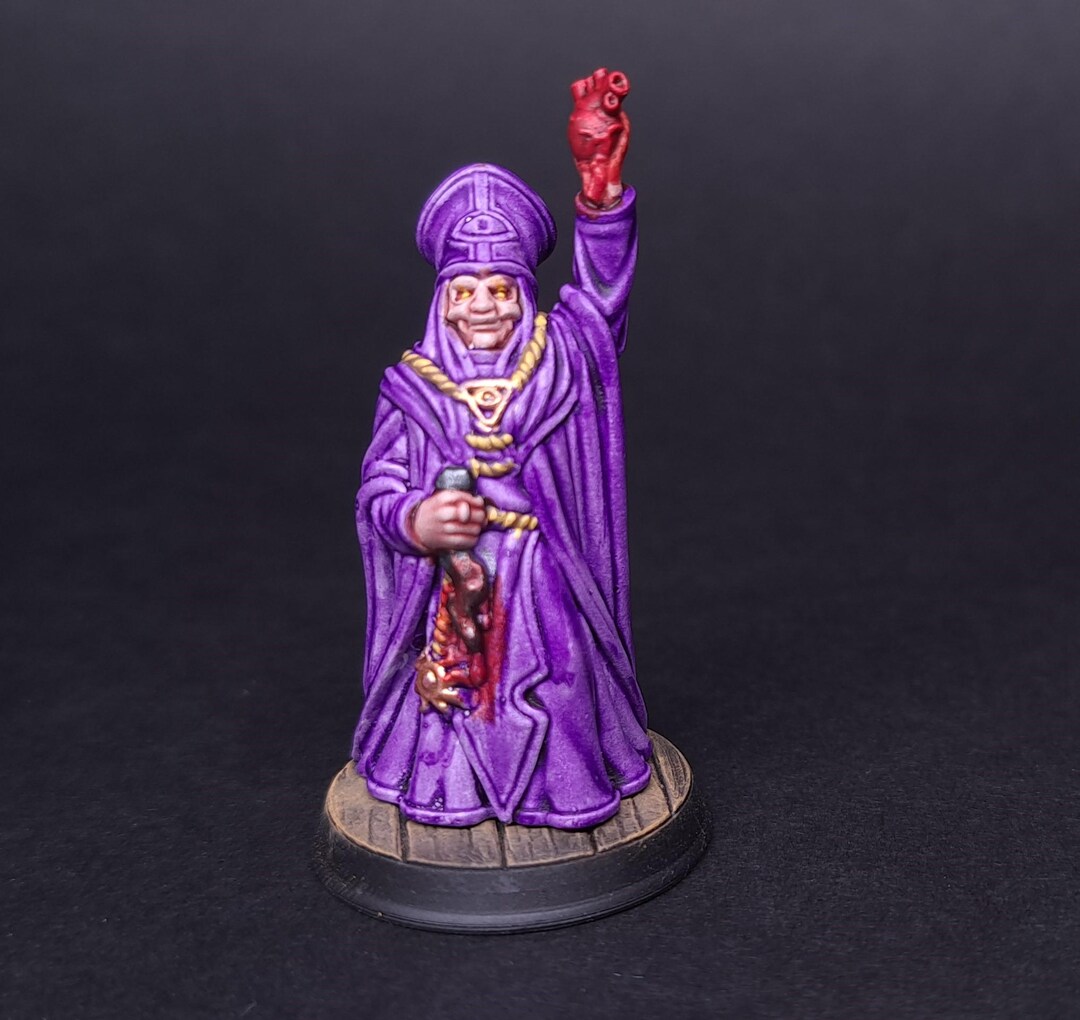 Sacrificer Cultist Ritual NPC Painted Dungeons and Dragons Mini RPG ...