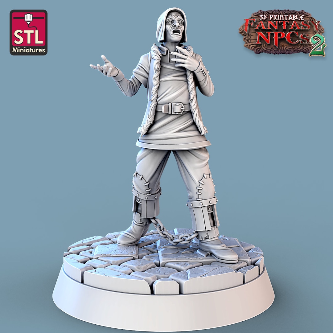 Magistrate NPC C Dnd Miniature 3D Resin Printed 32mm Tabletop Fantasy ...