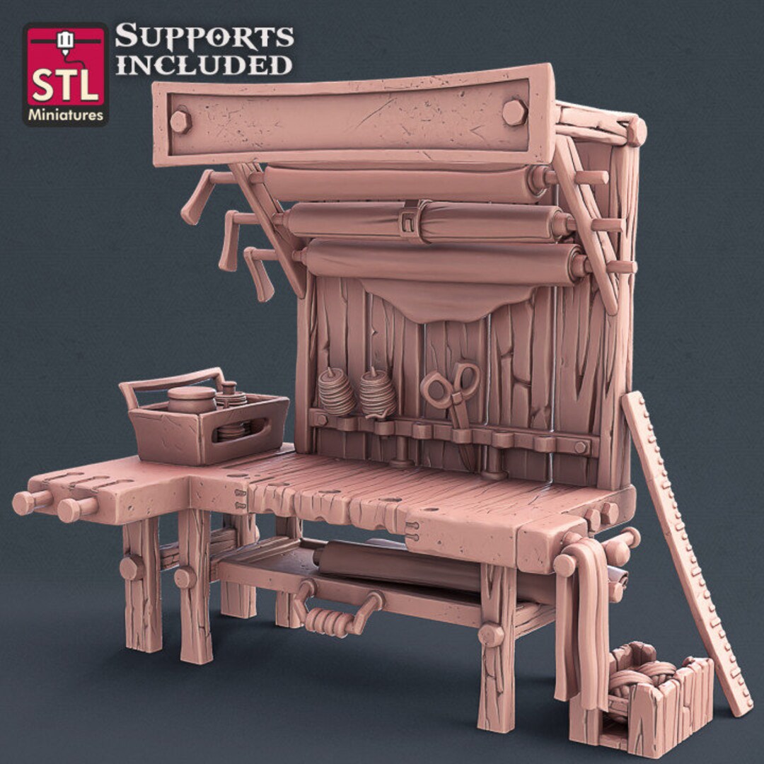Fabric Seller Workbench Dungeons and Dragons, Pathfinder, Tabletop ...