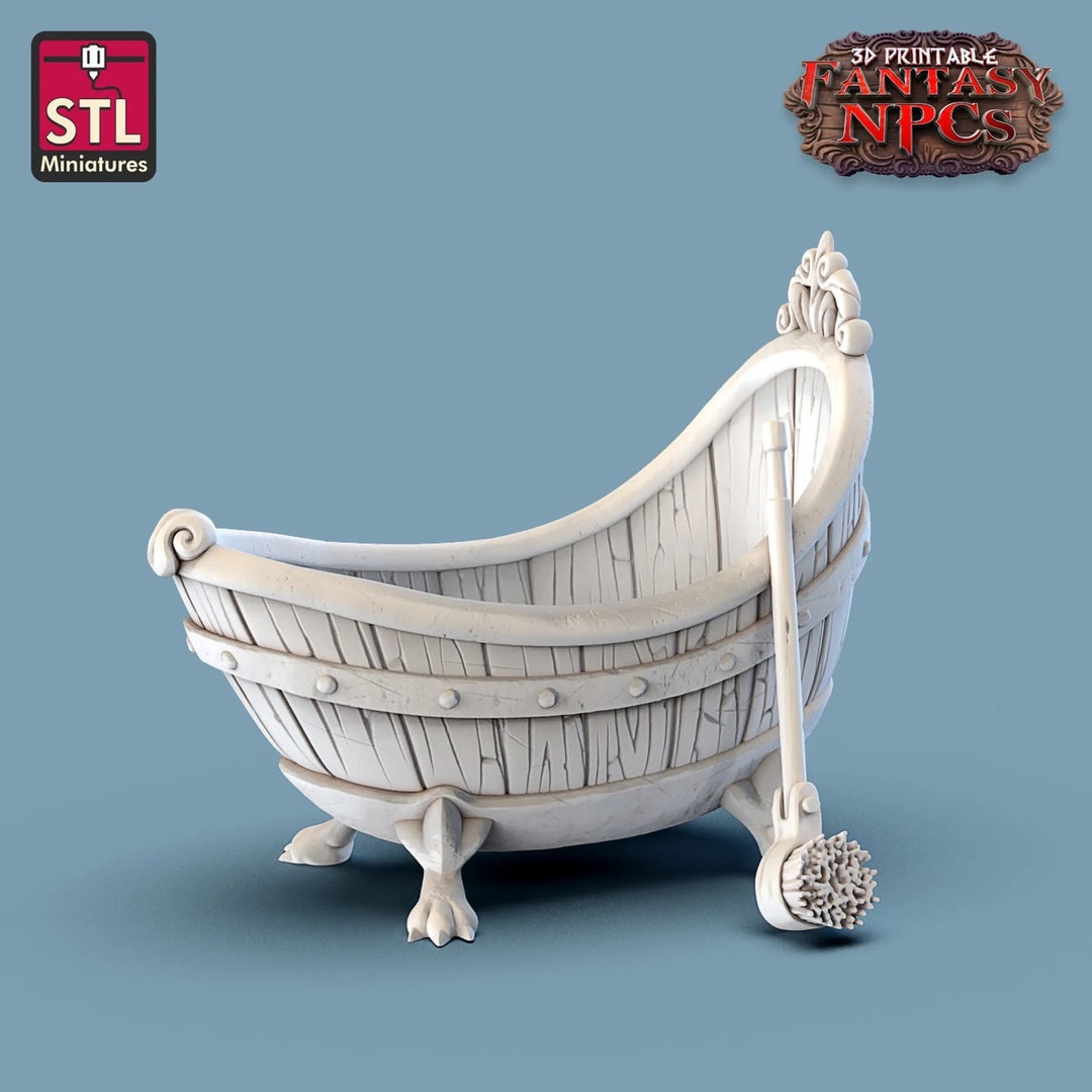 Bath Tub Dungeons and Dragons, Pathfinder, Tabletop Gaming 28mm Terrain ...