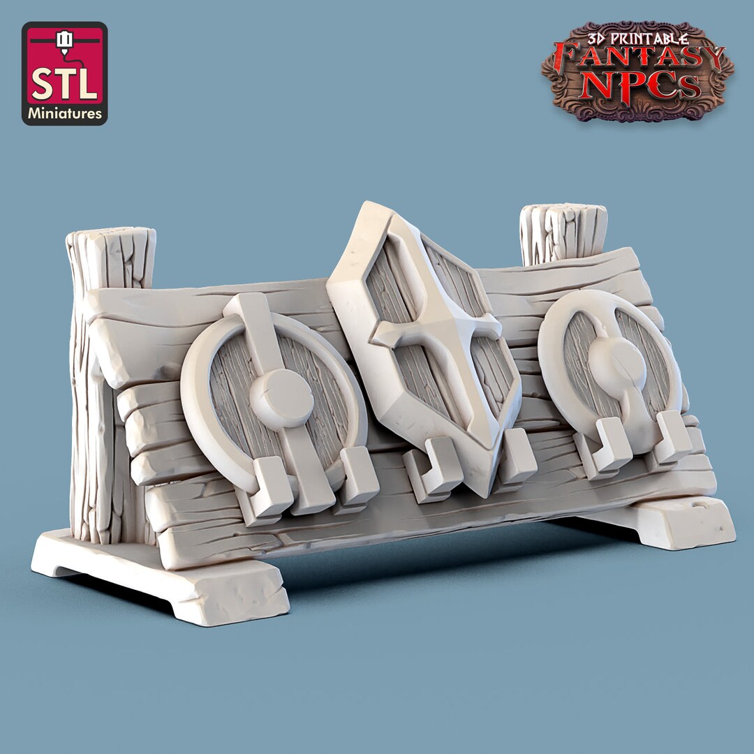 Armor Merchant Shield Display Dungeons and Dragons, Pathfinder ...