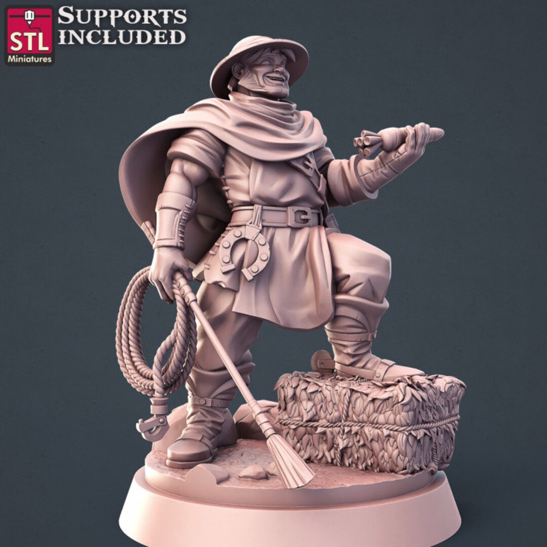 Horse Trainer Dnd Miniature 3D Resin Printed 32mm Tabletop Fantasy ...
