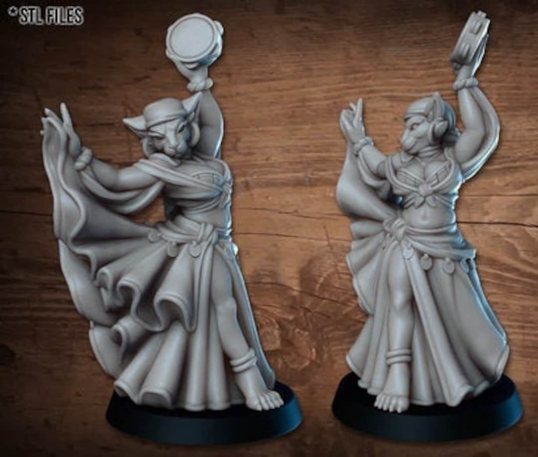 Tabaxi Dancer Miniature - Etsy