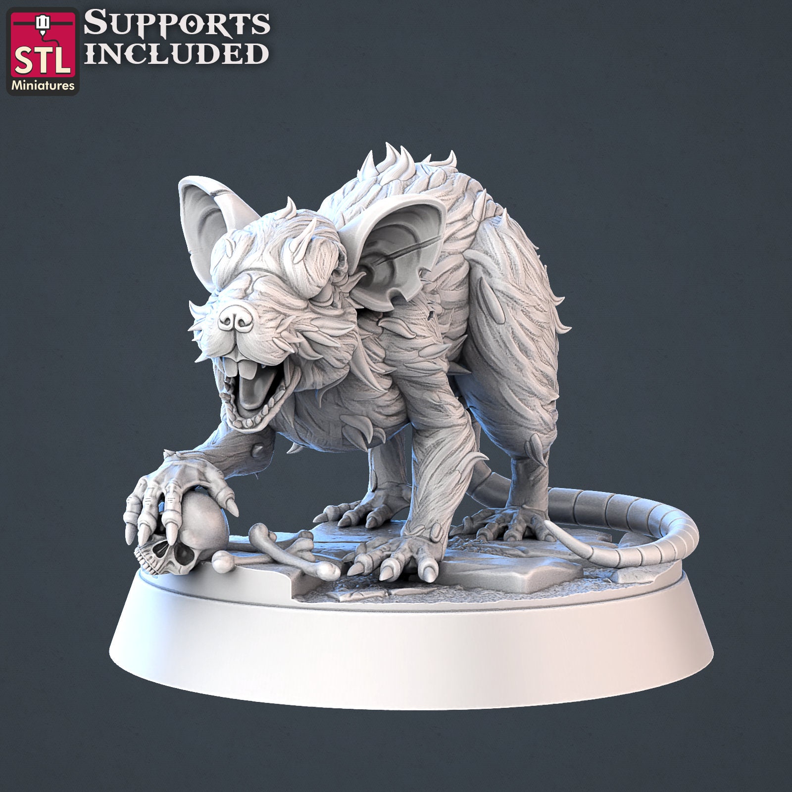 Giant Rat A Dungeons and Dragons, Pathfinder, Tabletop Gaming 28mm ...