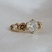 14K Solid Gold "sinatra Ring", Grey Salt and Pepper Diamond With ...