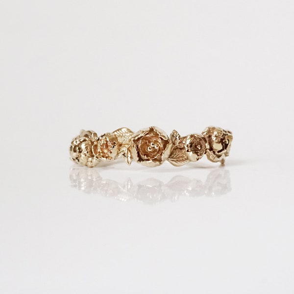 Gold Flower Ring - Etsy