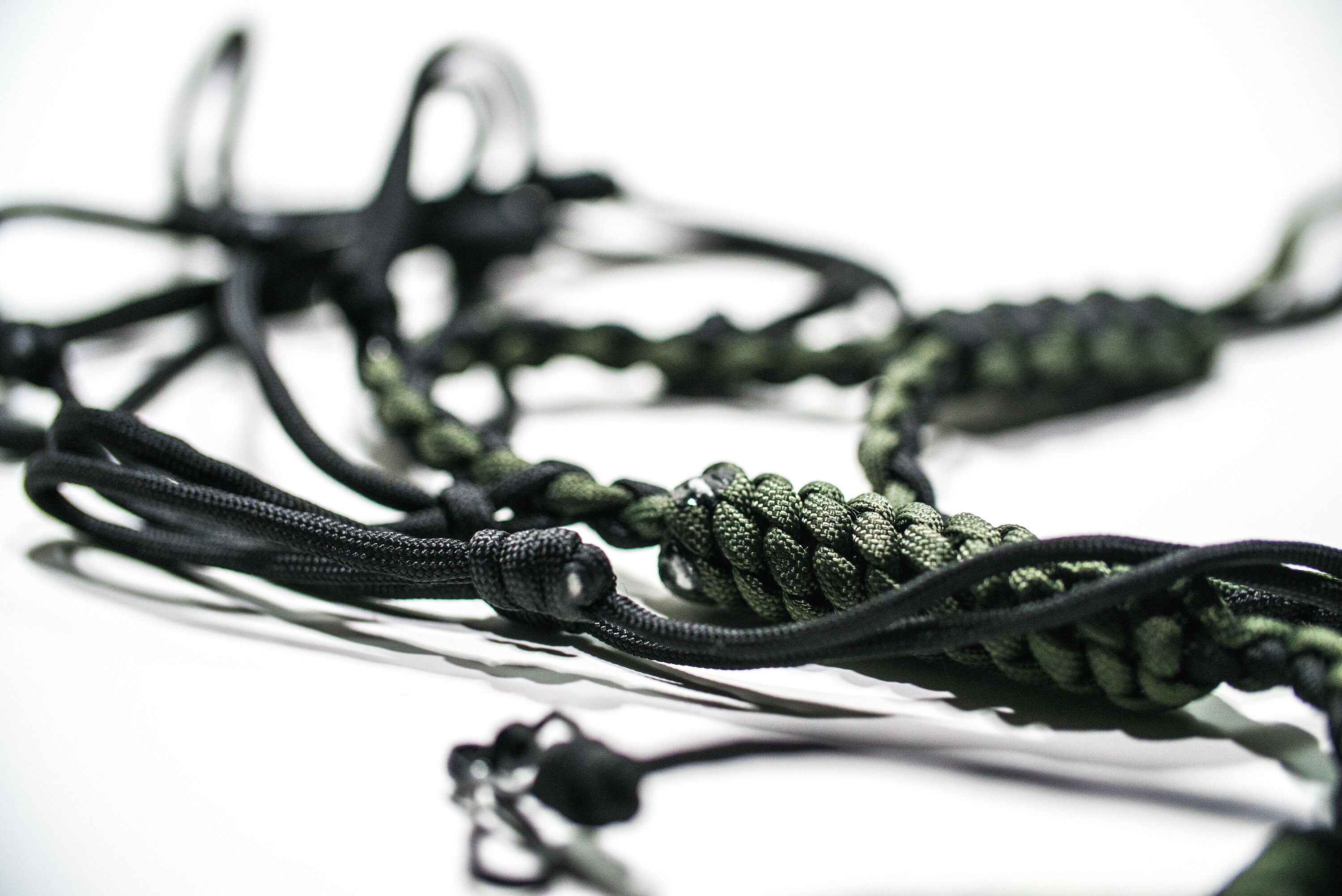 Army Green/black Paracord Call Lanyard 10 Loops 1 Whistle Clip 550 ...