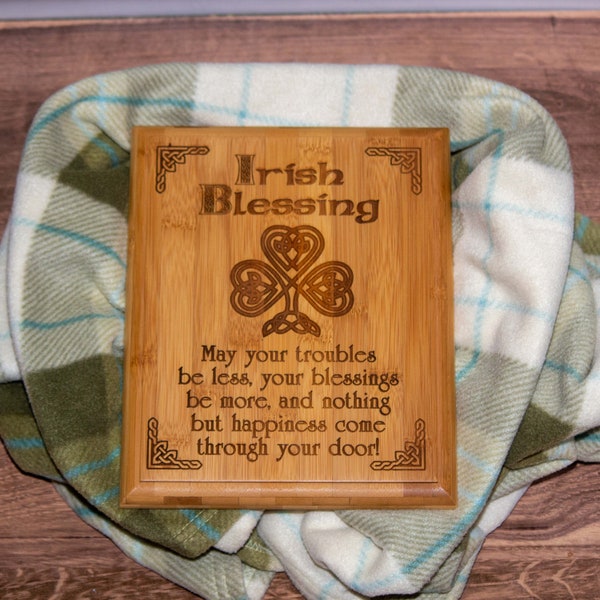 Personalized Irish Wedding Blessing Plaque - Etsy