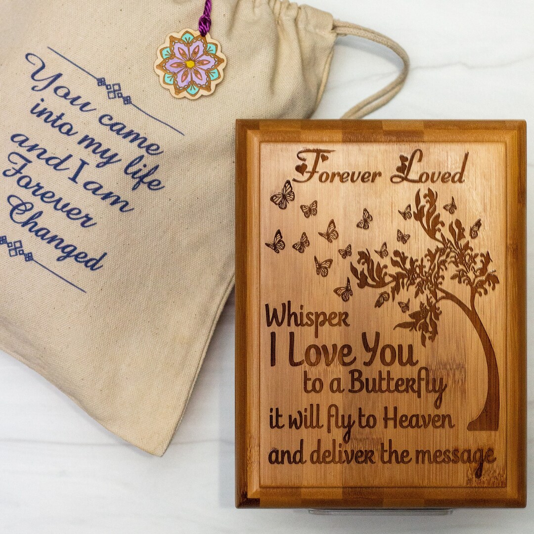 Personalized Bamboo Memorial Plaque With Poem for Wall Decor - Unique ...