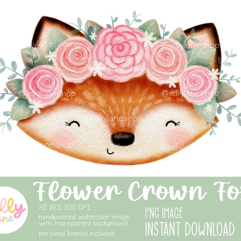 Fox Flower Crown - Etsy