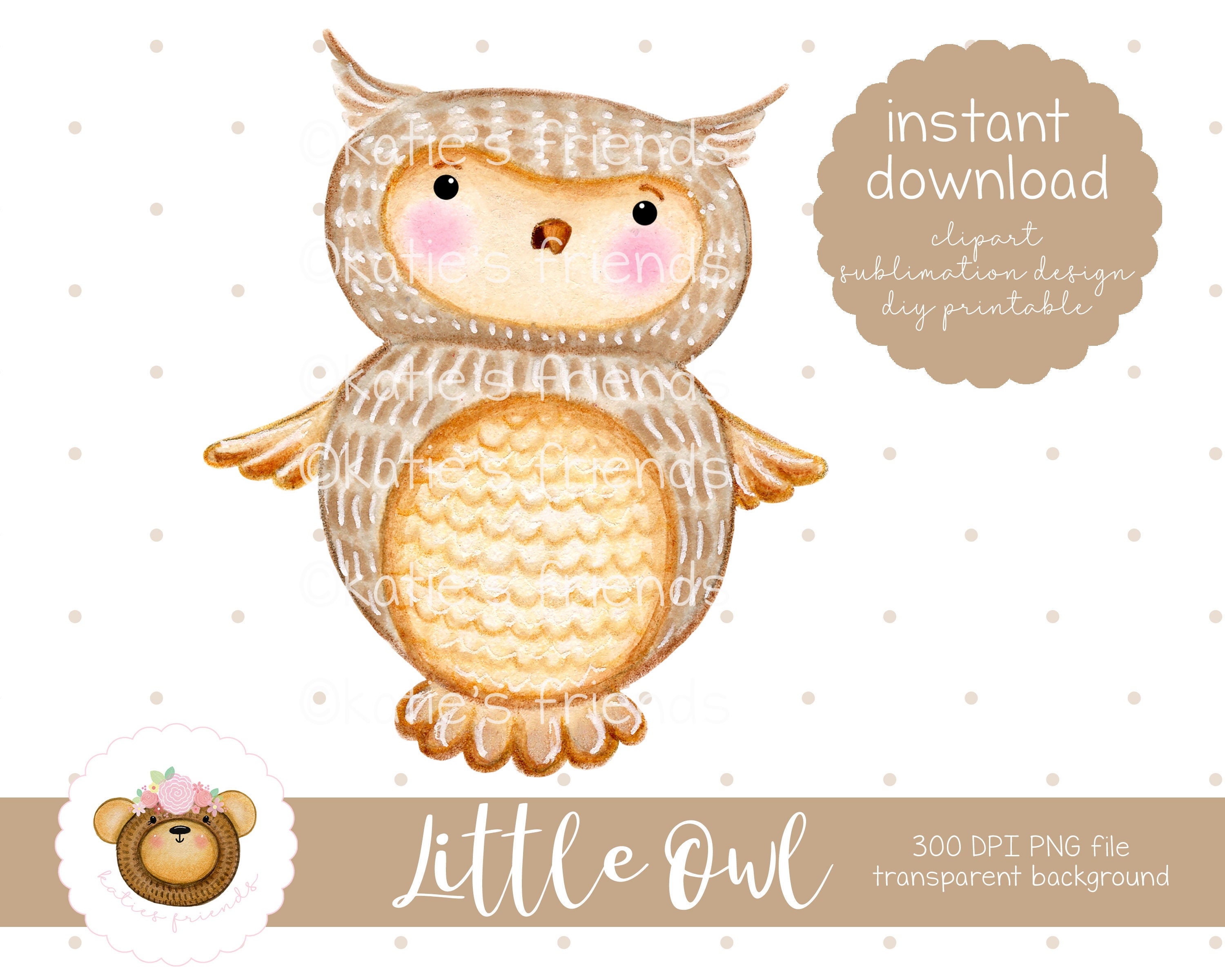 Baby Girl Owl Clipart