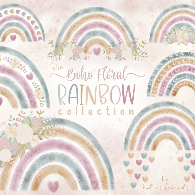 Boho Rainbow Colors - Etsy