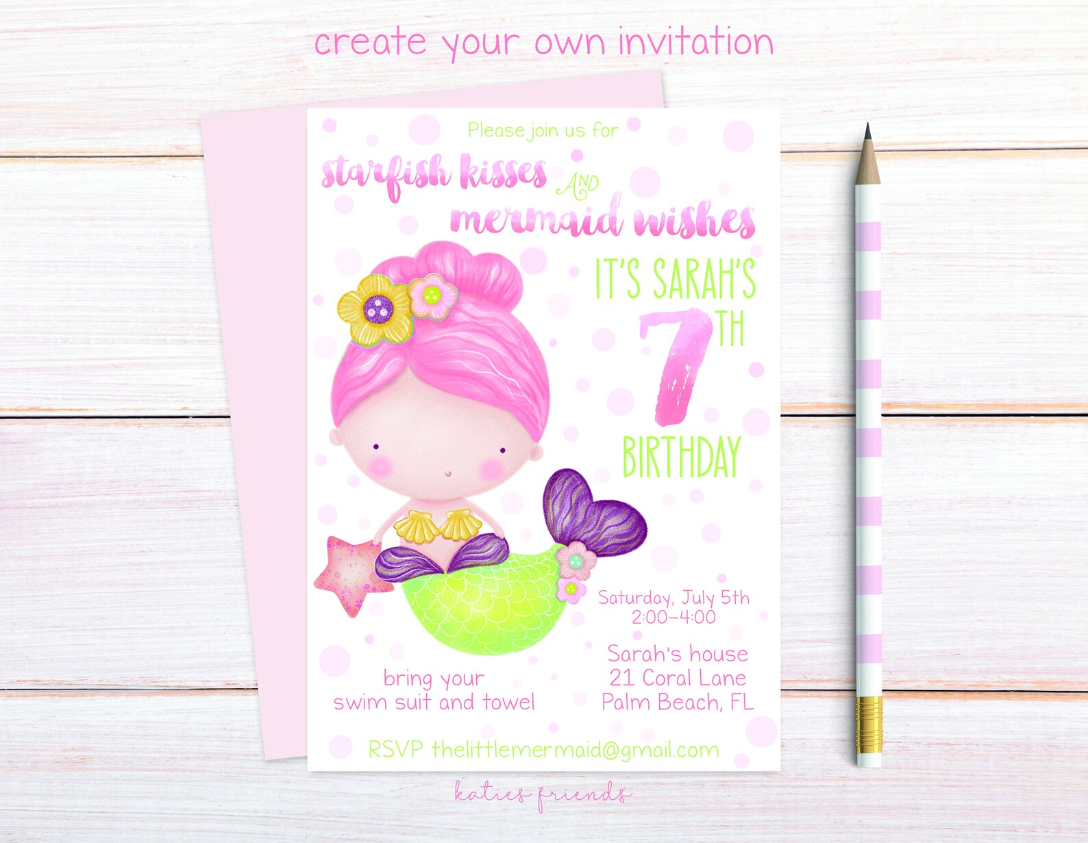 Watercolor Mermaid Clipart, Summer Clipart Set, Watercolor Mermaids ...