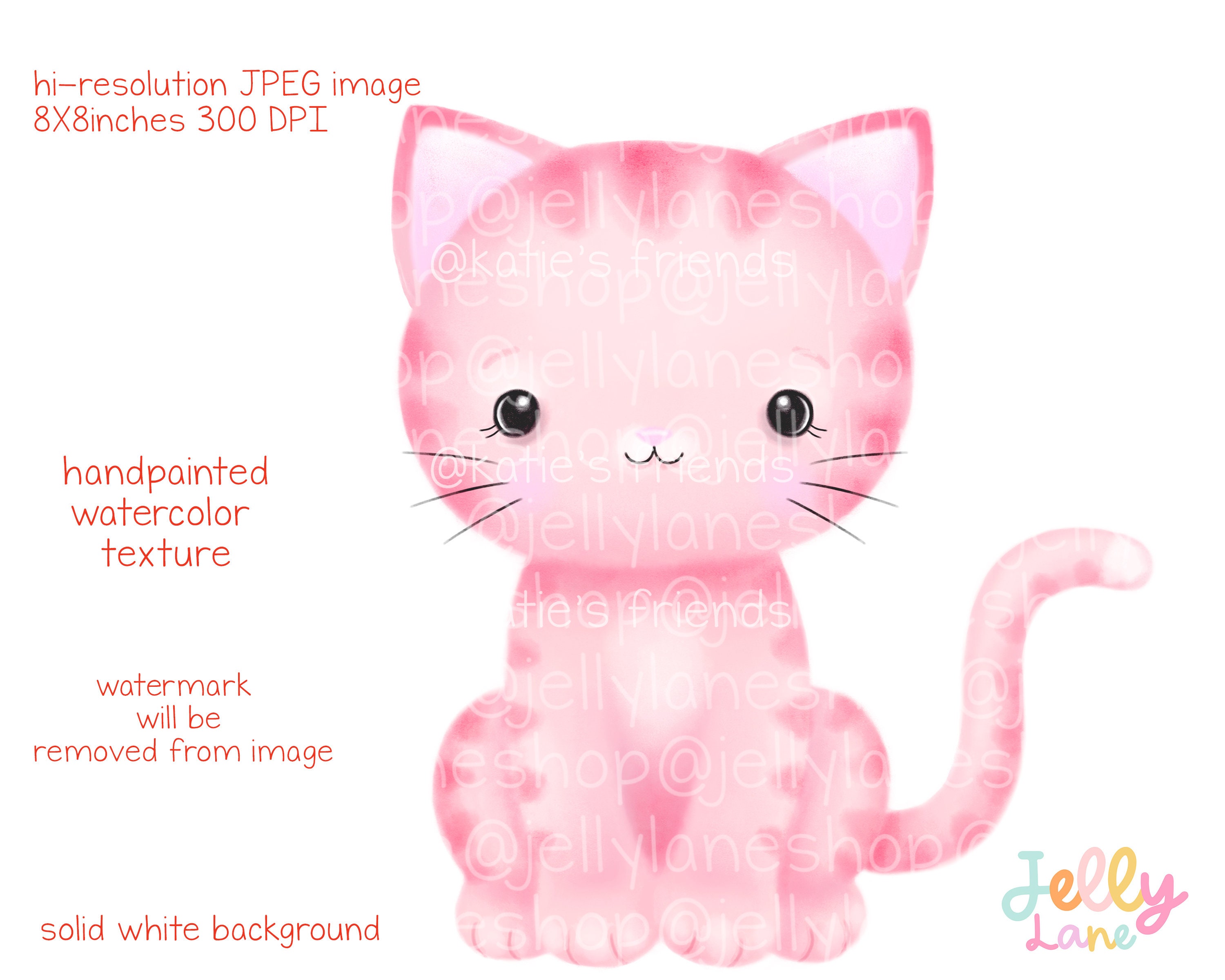 Pink Kitty Png, Cute Kitten Clipart, Kitty Sublimation Design ...
