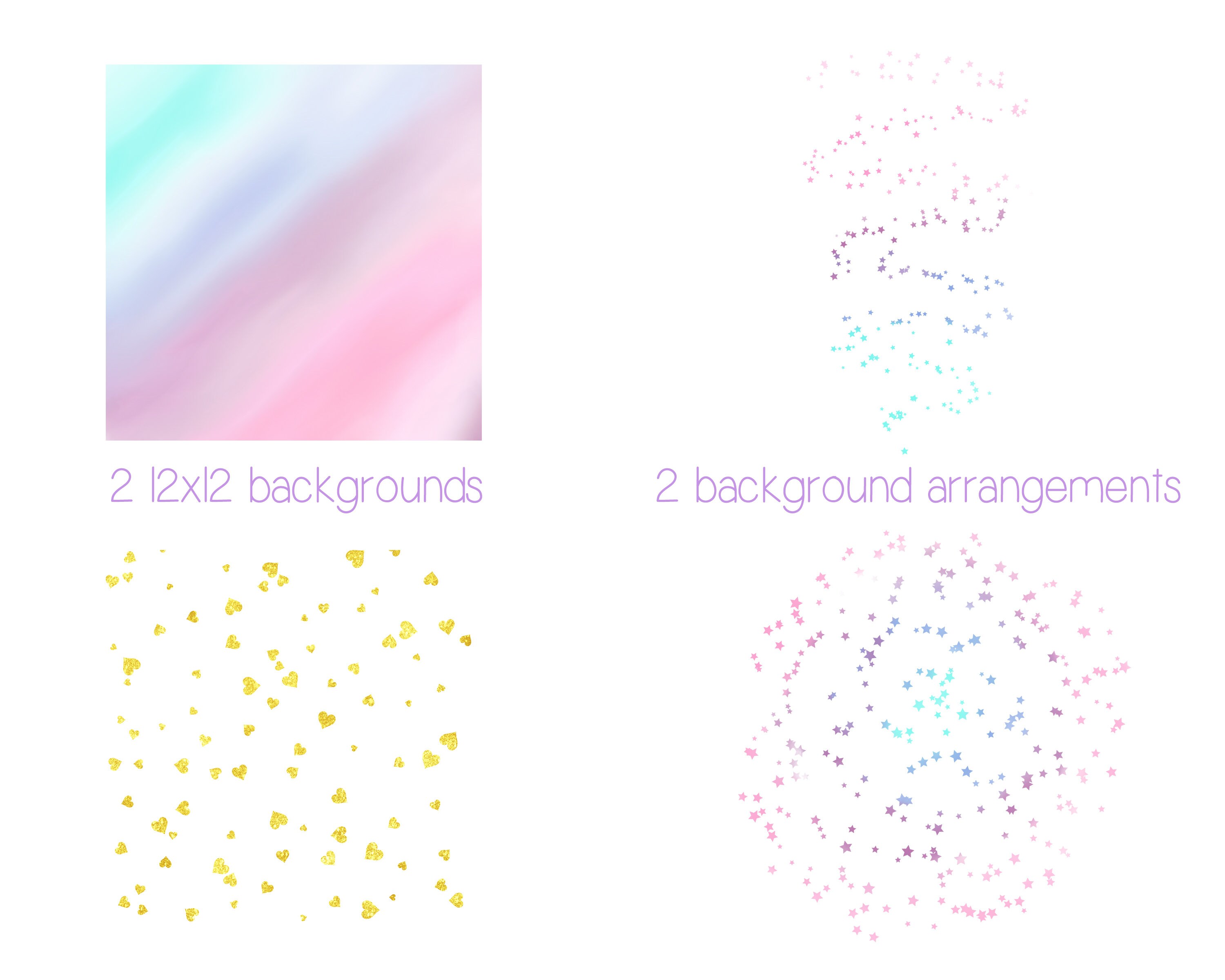 Rainbow Unicorn Clipart, Watercolor Unicorns and Rainbows, Magical ...