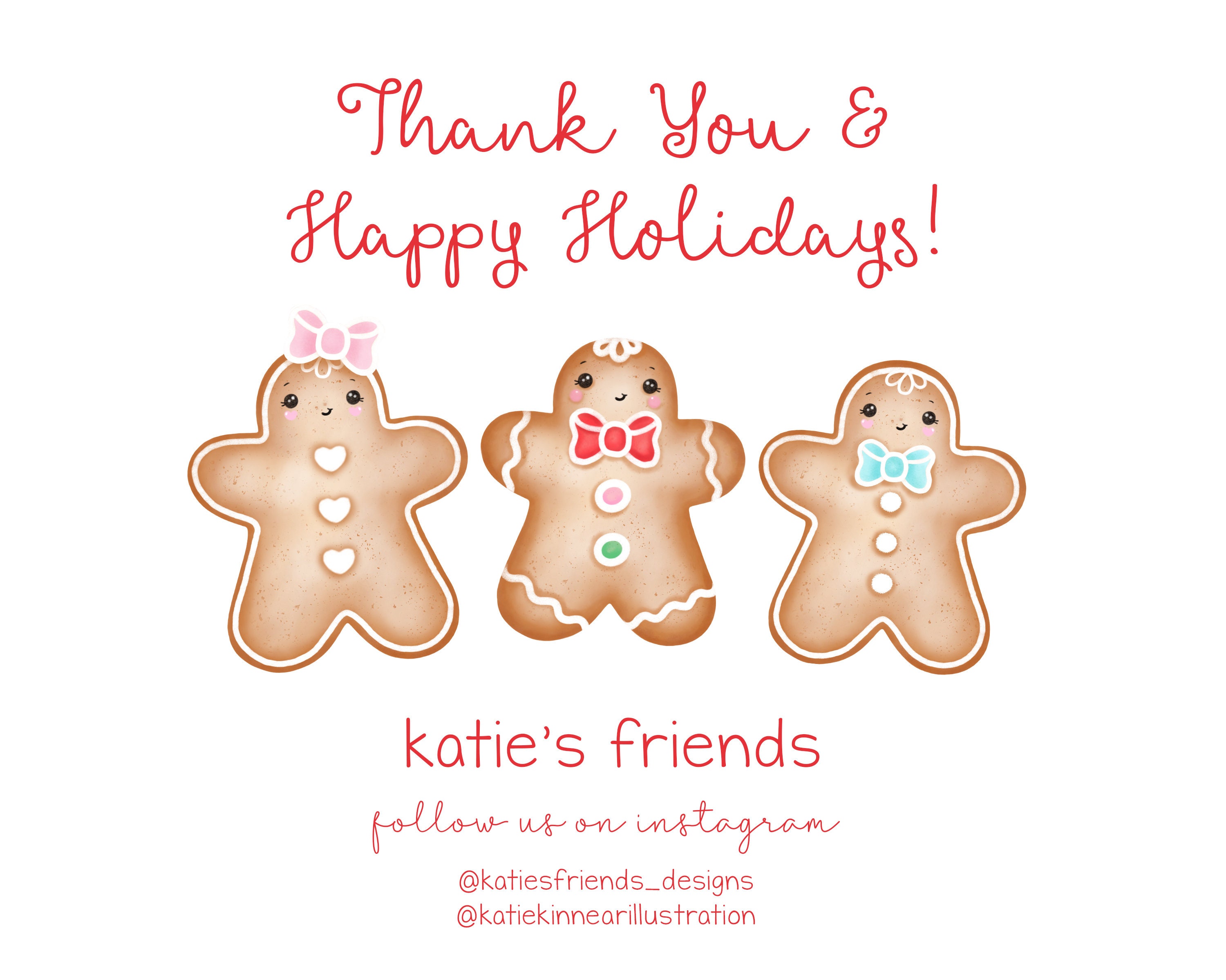 Gingerbread Boy and Girl Clipart Cute Gingerbread Man Hand - Etsy