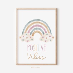 Watercolor Boho Floral Rainbow Clipart Set, Natural Colors, Boho ...