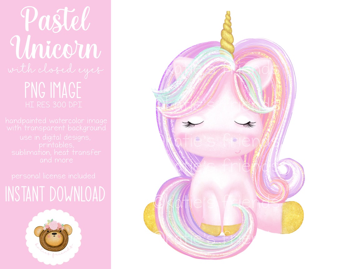 Pastel Unicorn PNG, Unicorn Clipart, Unicorn Illustration, Unicorn ...