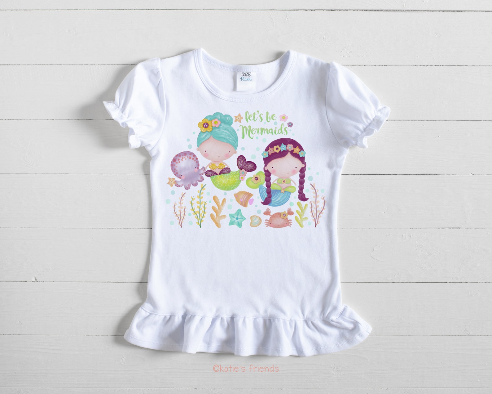 Mermaid Sublimation Design, Mermaid Heat Transfer, Printable Mermaid ...