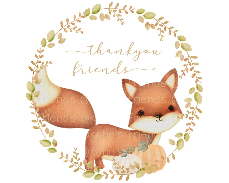Fall Fox Png Fox With Pumpkins Clipart Woodland Fox - Etsy