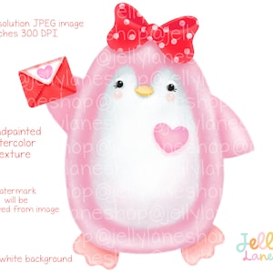Valentine Penguin Png, Cute Valentines Clipart, Penguin Sublimation ...