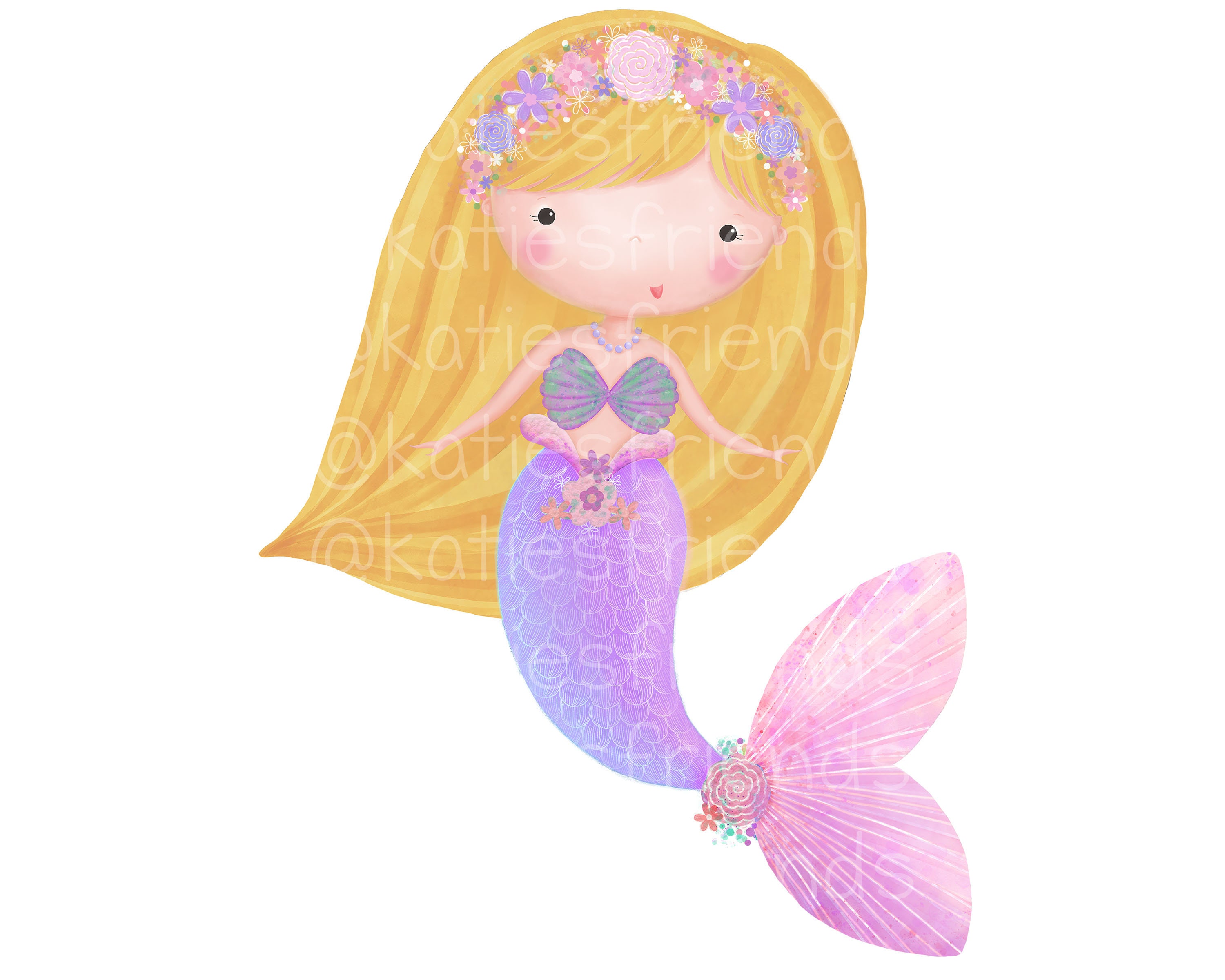 Mermaid PNG, Mermaid Clipart, Watercolor Mermaid, Mermaid Sublimation ...
