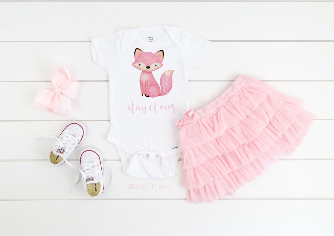 Pink Fox PNG, Girly Fox Clipart, Cute Fox Sublimation Design, Printable ...