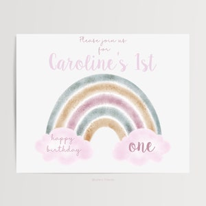 Watercolor Boho Floral Rainbow Clipart Set, Natural Colors, Boho ...