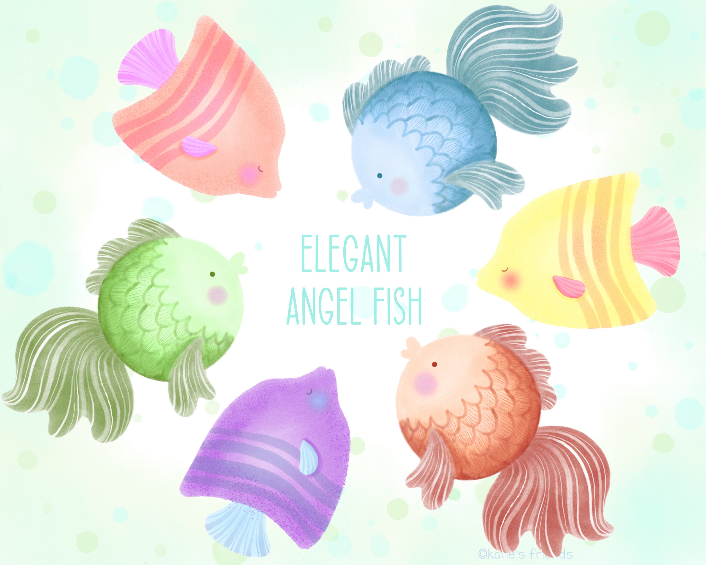 Sea Creatures Clipart, Watercolor Sea Animals, Under the Sea Theme ...