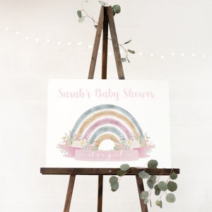 Watercolor Boho Floral Rainbow Clipart Set, Natural Colors, Boho ...