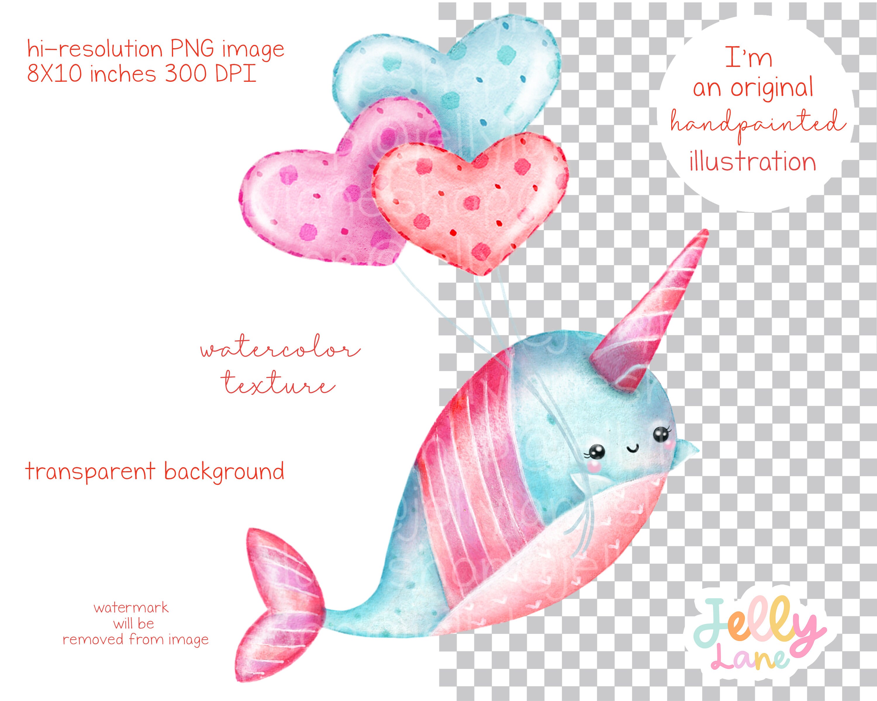 Rainbow Narwhal Png, Cute Narwhal Clipart, Narwhal Sublimation Design ...