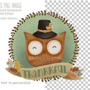 Woodland Animals Thanksgiving Clipart, Cute Autumn Thanksgiving Clipart ...