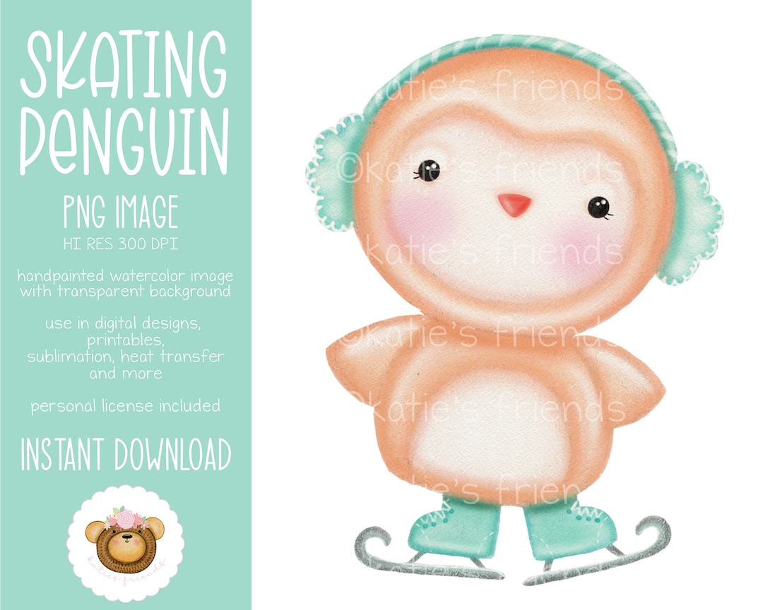 Cute Penguin Png, Pastel Penguin Clipart, Penguin Sublimation Design ...