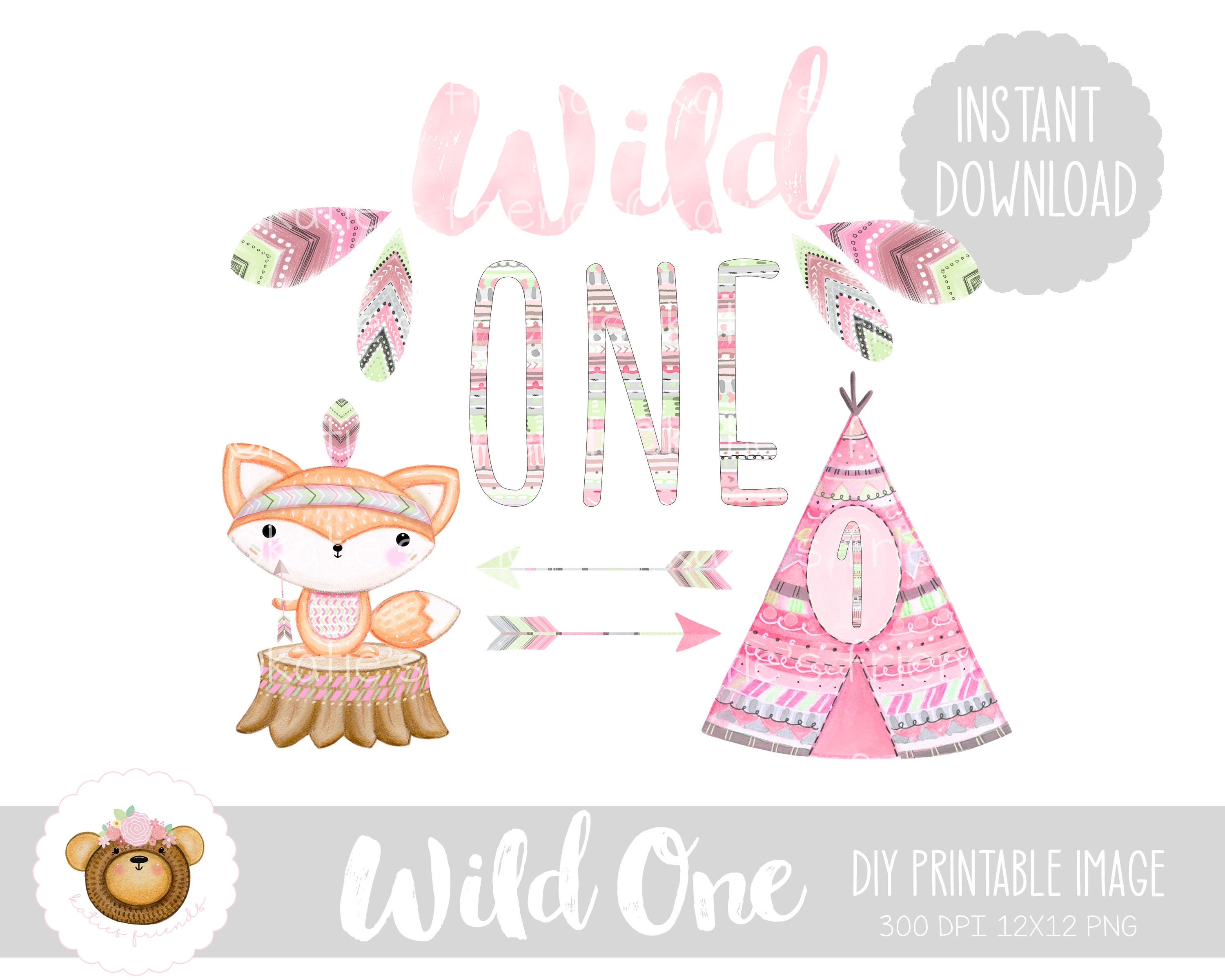 Wild One Sublimation Design Wild One Birthday Girl Printable - Etsy