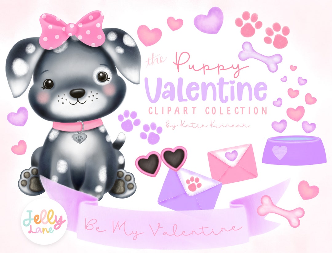 Cute Valentines Clipart, Puppy Valentines, Puppy Png, Valentines Day ...