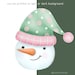Santa and Friends Clipart, Christmas Characters Clipart, Santa Face PNG ...