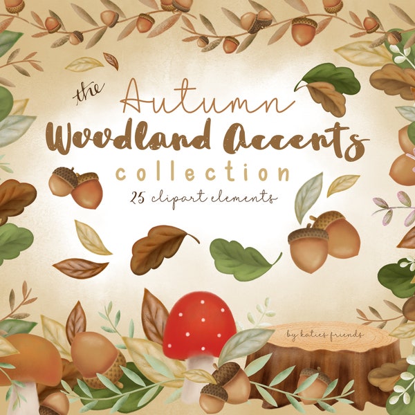 Acorn Clipart - Etsy