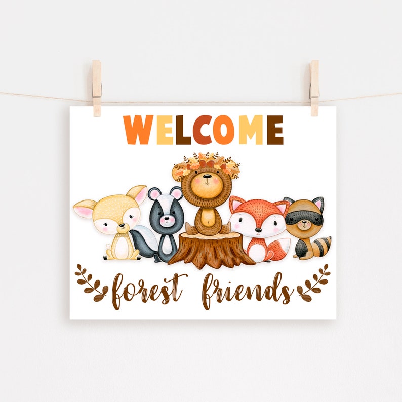 Autumn Woodland Animals Clipart Forest Animal Clip Art - Etsy