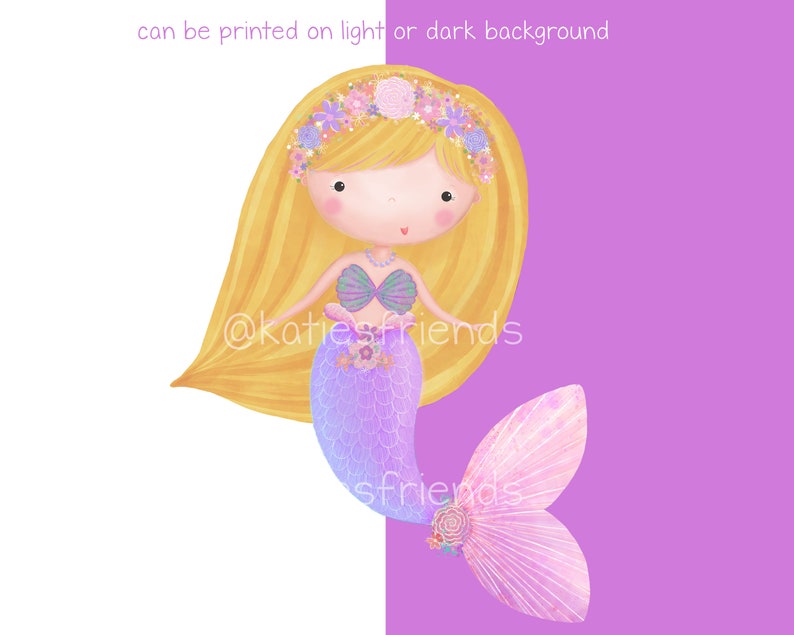 Mermaid PNG, Mermaid Clipart, Watercolor Mermaid, Mermaid Sublimation ...