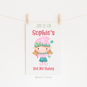 Pink Elf PNG, Girl Elf Sublimation Design, Watercolor Elf Clipart ...