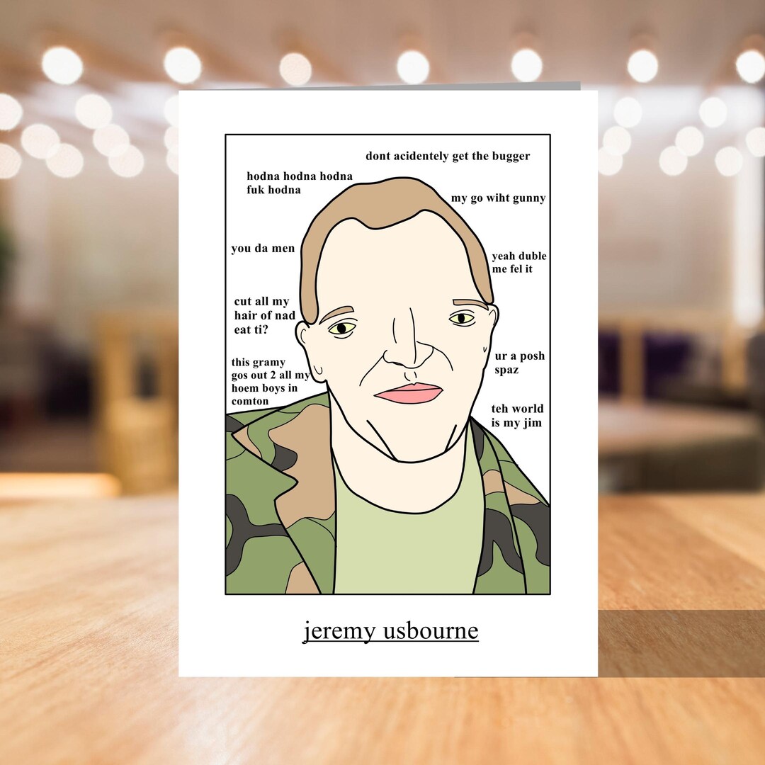 Peep Show Birthday Card, Jeremy Osbourne Birthday Card, Birthday Gift ...