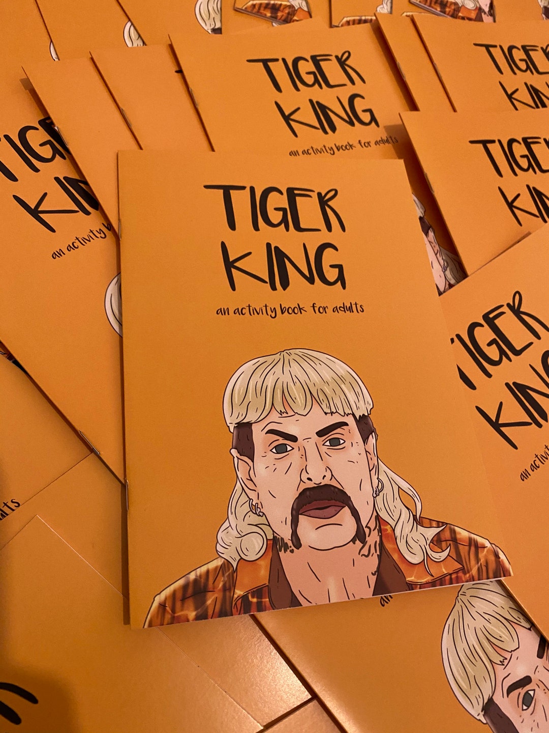 Tiger King, Birthday Gift, Activity Book, Colouring Book, for Adults ...