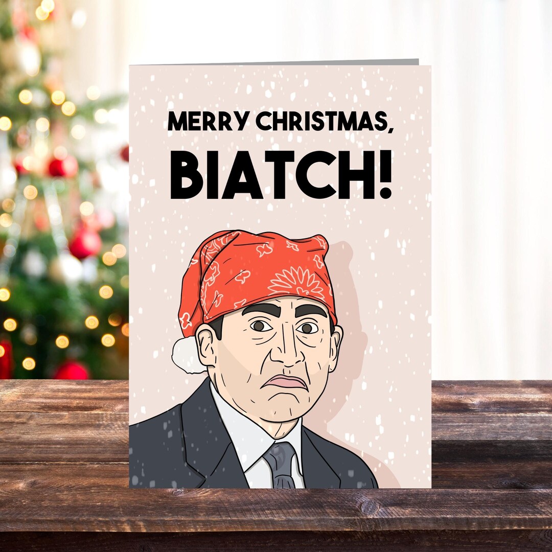 Prison Mike, Michael Scott Card, Christmas Card - Etsy