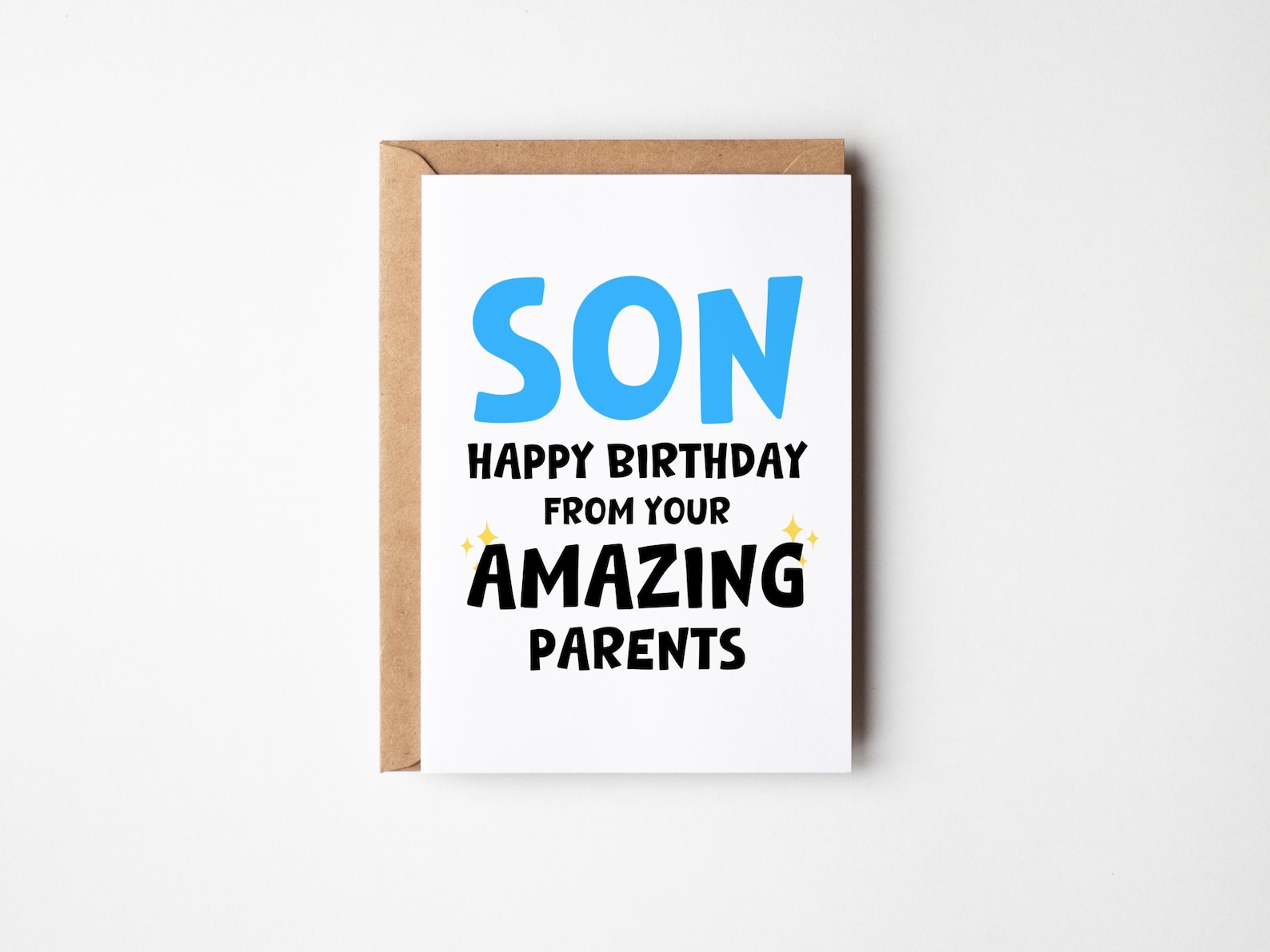 Son Birthday Card From Parents, Happy Birthday From Your Amazing ...