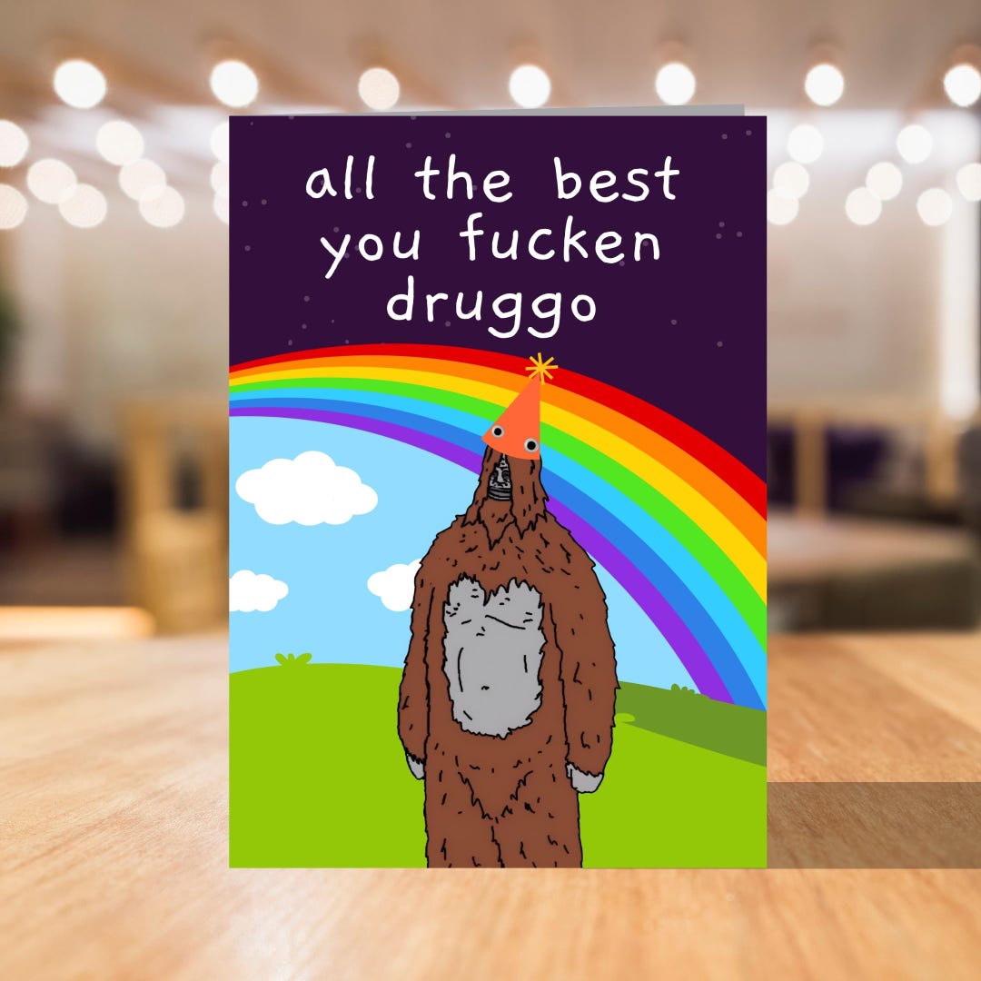 The Big Lez Show Birthday Card I Smell Marijuana Wadiyatalkinabeet ...