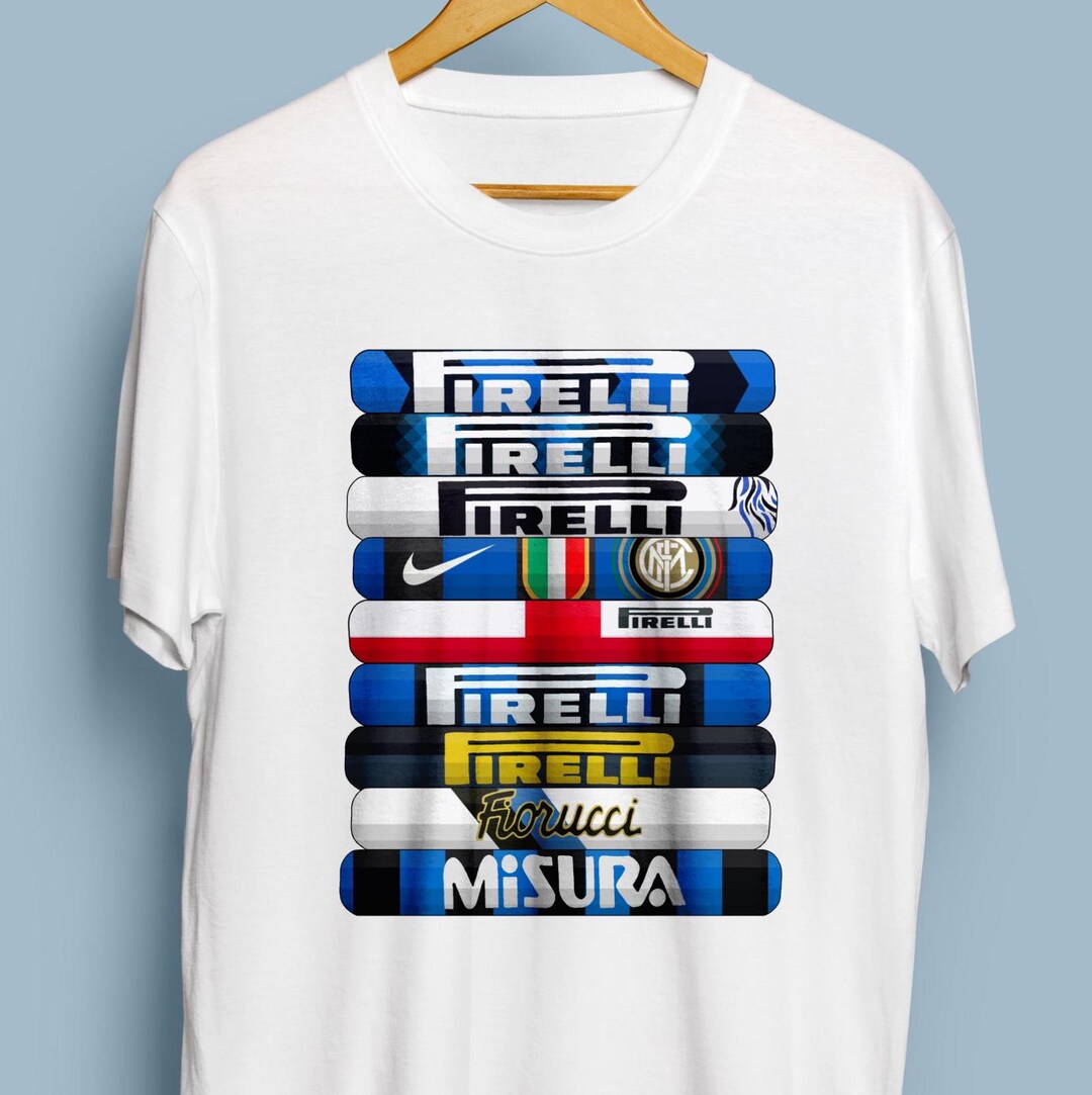 Inter Milan Retro Football Shirt T-shirt, Nerazzurri Kit, Vintage Milan ...